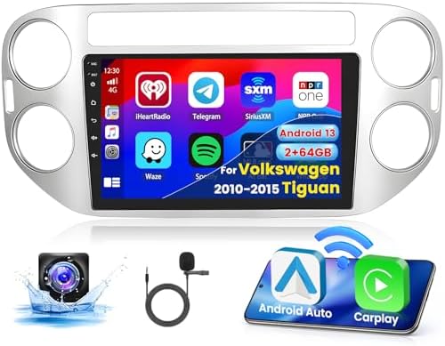 Amazon.com: Inefala Radio estéreo para coche 2+64G Android 13 CarPlay para Volkswagen Tiguan ...