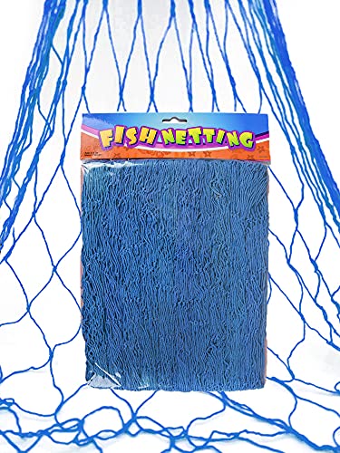 Zugar Land Colorful Cotton Blue Fish Net (6 Ft x 15 Ft) - Want It All