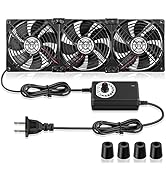 Amazon.com: WDERAIR Server Cooling 2 x 120mm Big Airflow Computer Fan ...