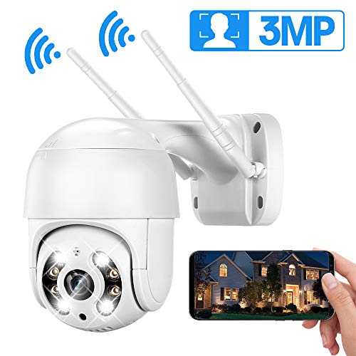 【AI】 PTZ Security Camera Outdoor, DEFEWAY 3MP Wireless Pan Tilt Zoom ...