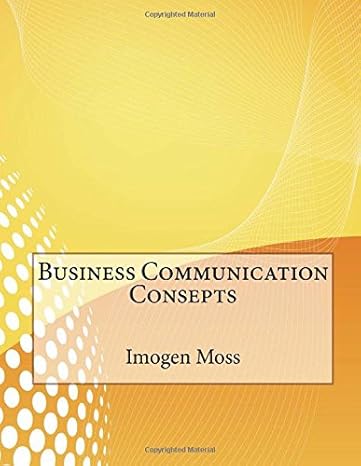 Amazon | Business Communication Consepts | Moss, Imogen A., London ...