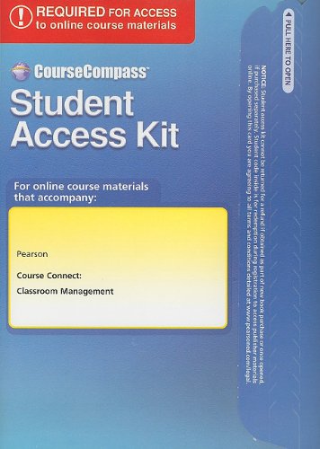 CourseCompass Access Code Card for Course Connect: Classroom Management ...