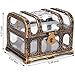 Amazon.com: Plastic Transparent Antique Pirate Treasure Box with Lock ...