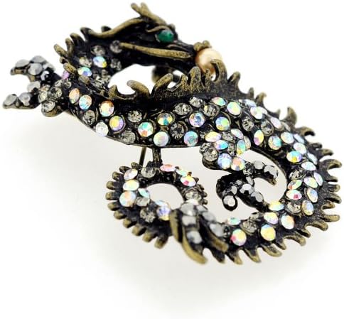 Amazon.com: Vintage Style Chinese Dragon Pin Animal Pin Brooch And ...