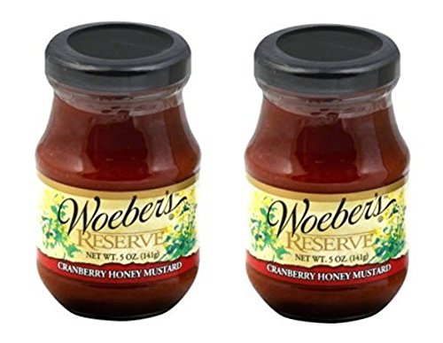 Woeber's Cranberry Honey Mustard 5 oz. (2 Pack) - Delicious and Unique ...