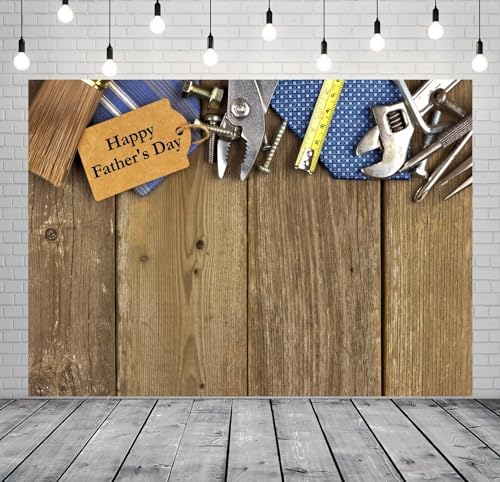 Amazon.com : BELECO 10x8ft Fabric Father's Day Backdrop Happy Father's ...