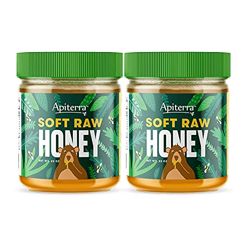 Amazon.com : Apiterra - Raw Wildflower Honey, 100% Pure and Unfiltered ...