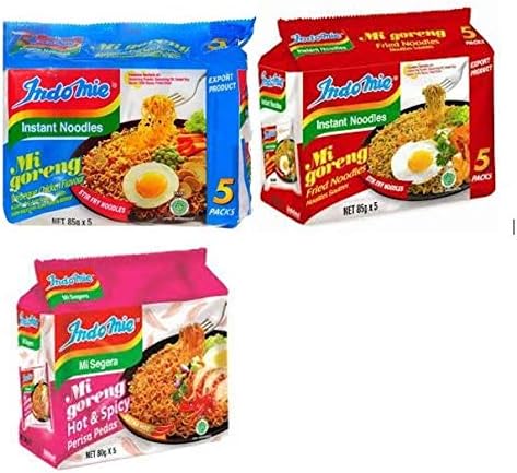 Amazon.com : Indomie Foods Mi Goreng Instant Noodles Halal Certified ...