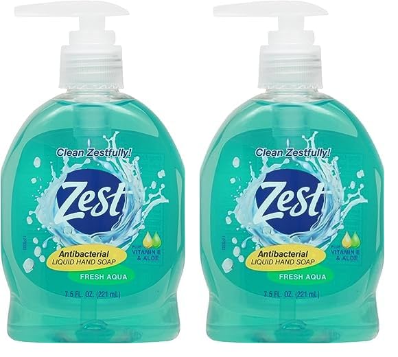 Amazon.com : Zest Antibacterial Liquid Hand Soap Fresh Aqua Plus ...