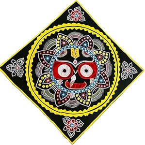 Blue Basket- Handcrafted Lord Jagannath Face Wall Hanging, Traditional ...