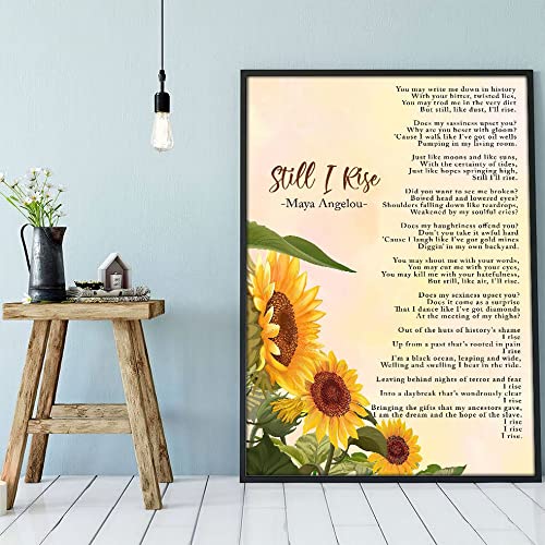 Buy Maya Angelou Still I Rise Still I Rise Poem Maya Angelou Poem ...