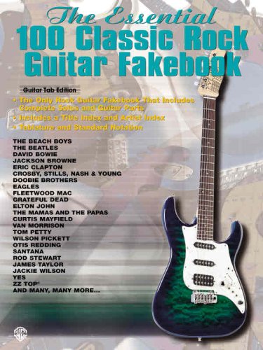 Amazon.com: The Essential 100 Classic Rock Guitar Fakebook: Authentic ...