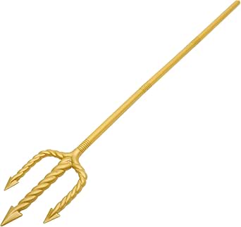 Amazon.com: Abaodam Gold Trident King Neptune Trident Devil Pitchfork ...