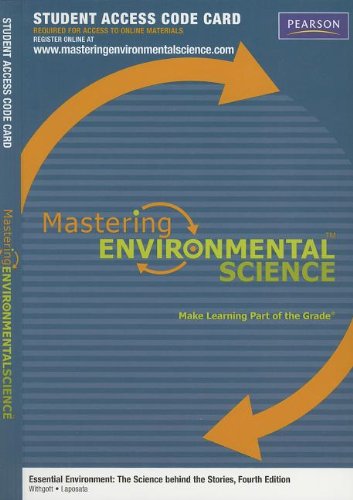 Mastering Environmental Science - Standalone Access Card - for ...