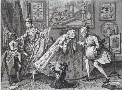 Print of A Taste in High Life, by William Hogarth from the Victoria and ...