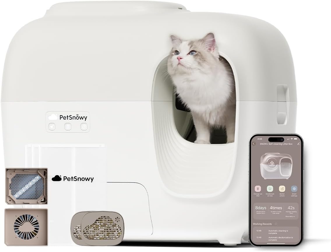 Amazon.com: PetSnowy (2024 Premium Version) Snow+ Automatic Self ...