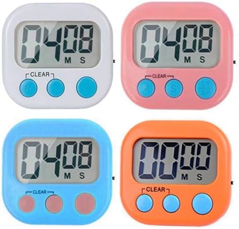Amazon.com: Timers 4 Pack Digital Kitchen Timer Magnetic Digital Timer ...