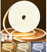 Amazon.com: Lamomo LED Neon Lights, 12V Warm White Dimmable LED Strip ...