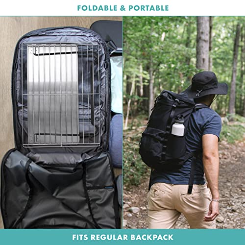 Vaygway Flatpack Portable Foldable Stainless Steel Grill and Fire Pit ...