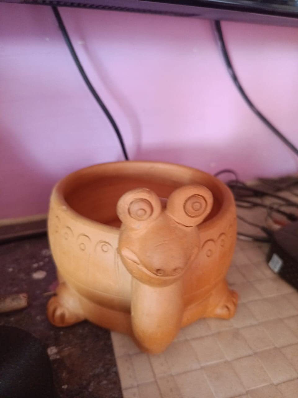 Khavi Arts Premium Artisanal Terracotta Clay Snail Pot / Planter ...