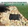 Natotela Ductile Iron Atrium Grate and Frame,18x18in Square Beehive ...
