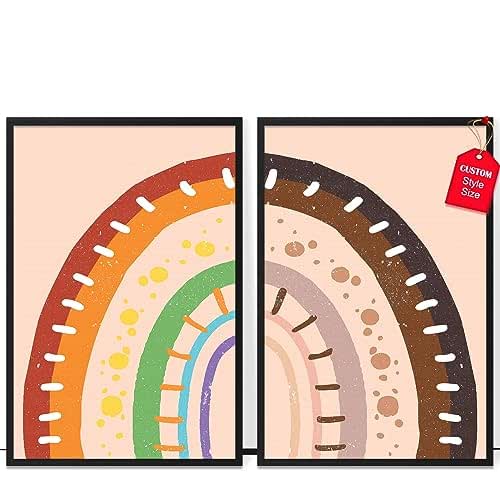 Amazon.com: LOLUIS Inspirational Diversity Wall Art, Boho Equality ...