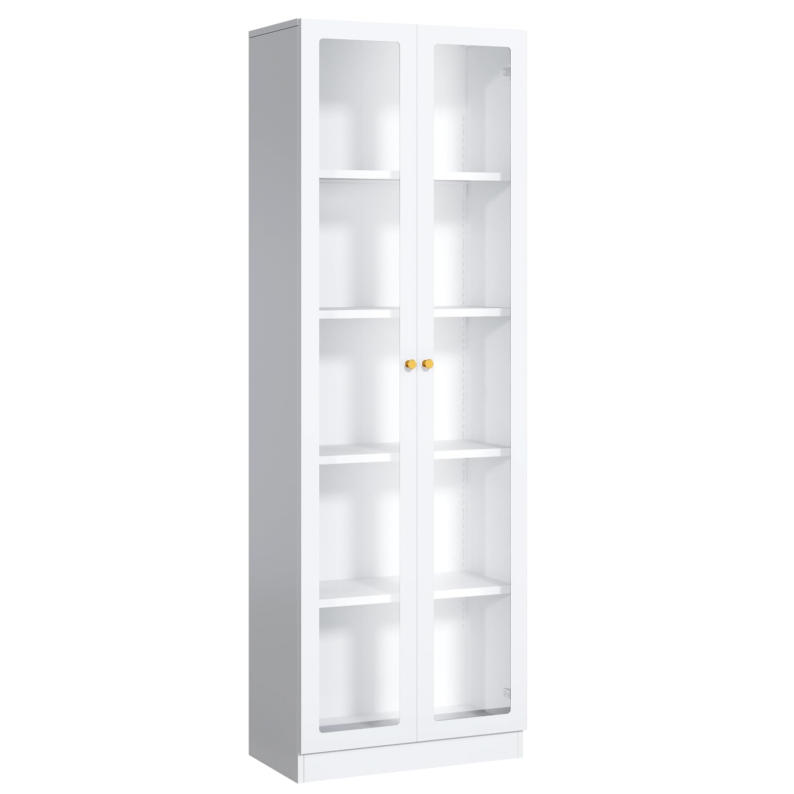 Amazon.com: IRONMIX Enclosed Bookshelf with Acrylic Door and Adjustable ...
