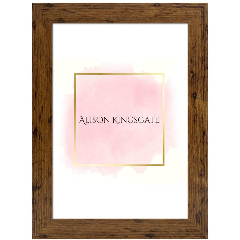 Alison Kingsgate A4 Rustic Picture Frames - Rustic Oak A4 Frame With ...