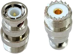 Amazon | BNC M型 変換コネクタ 2個 BNCオス M型メス BNCP - MJ ポータブル無線機等に BNC変換 アマチュア無線用 無線通信 | ノーブランド品 | 無線機 ...