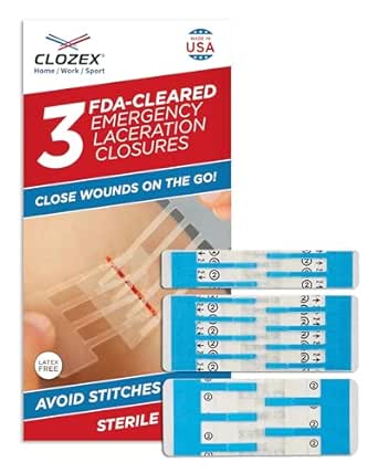 Clozex Emergency Laceration Closures - Repair Wounds Without Stitches ...