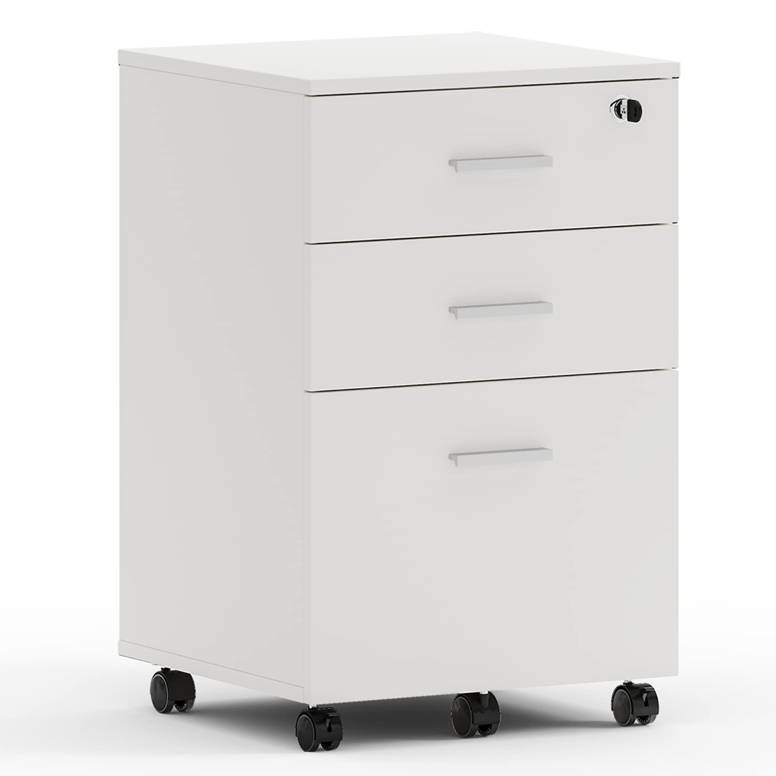 Maxtown 3 Drawer File Cabinet, Wood Filing Cabinet for Home Office ...