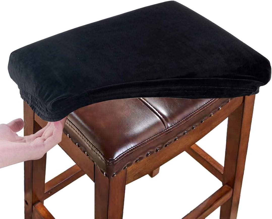Amazon.com: RHYII Stool Covers Rectangular Velvet Set of 2, Vanity ...