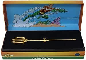Amazon.com: FaNaTtik DC Aquaman Limited Edition 24K Gold Plated Miniature Trident : Toys & Games