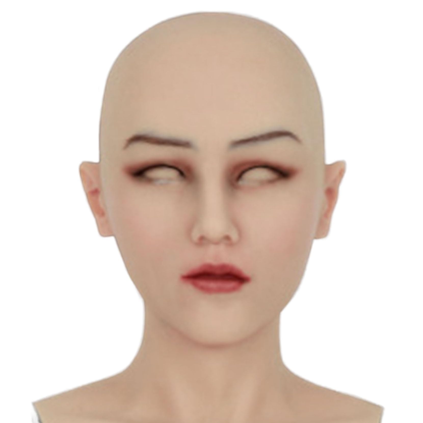 Diysupmkt Realistic Female Latex Cosplay Mask Halloween Masquerade Mask ...