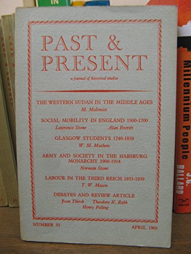 PAST AND PRESENT: A JOURNAL OF HISTORICAL STUDIES NUMBER 35.: Aston, T ...