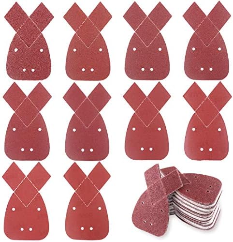 AUSTOR 60 Pieces Mouse Detail Sander Sandpaper Sanding Sheets 12 Holes ...