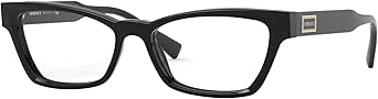 Versace Women's Eyeglasses VE3275 VE/3275 GB1 Black Full Rim Optical ...