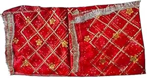 Amazon.com: Red Decorative MATA Rani ki Chunari for Navratri Pooja ...