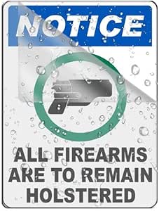 Amazon.com : Acrylic Signage,8X6 Inches,1/4 Inch Thick, All Firearms ...