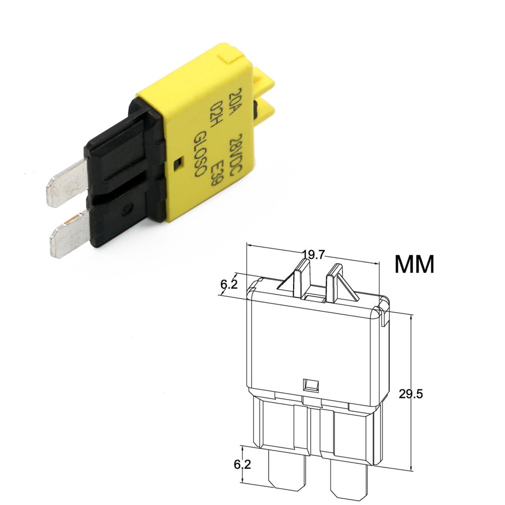 Snapklik.com : T Tocas E39 Manual-Resettable Blade Automotive Fuse ...