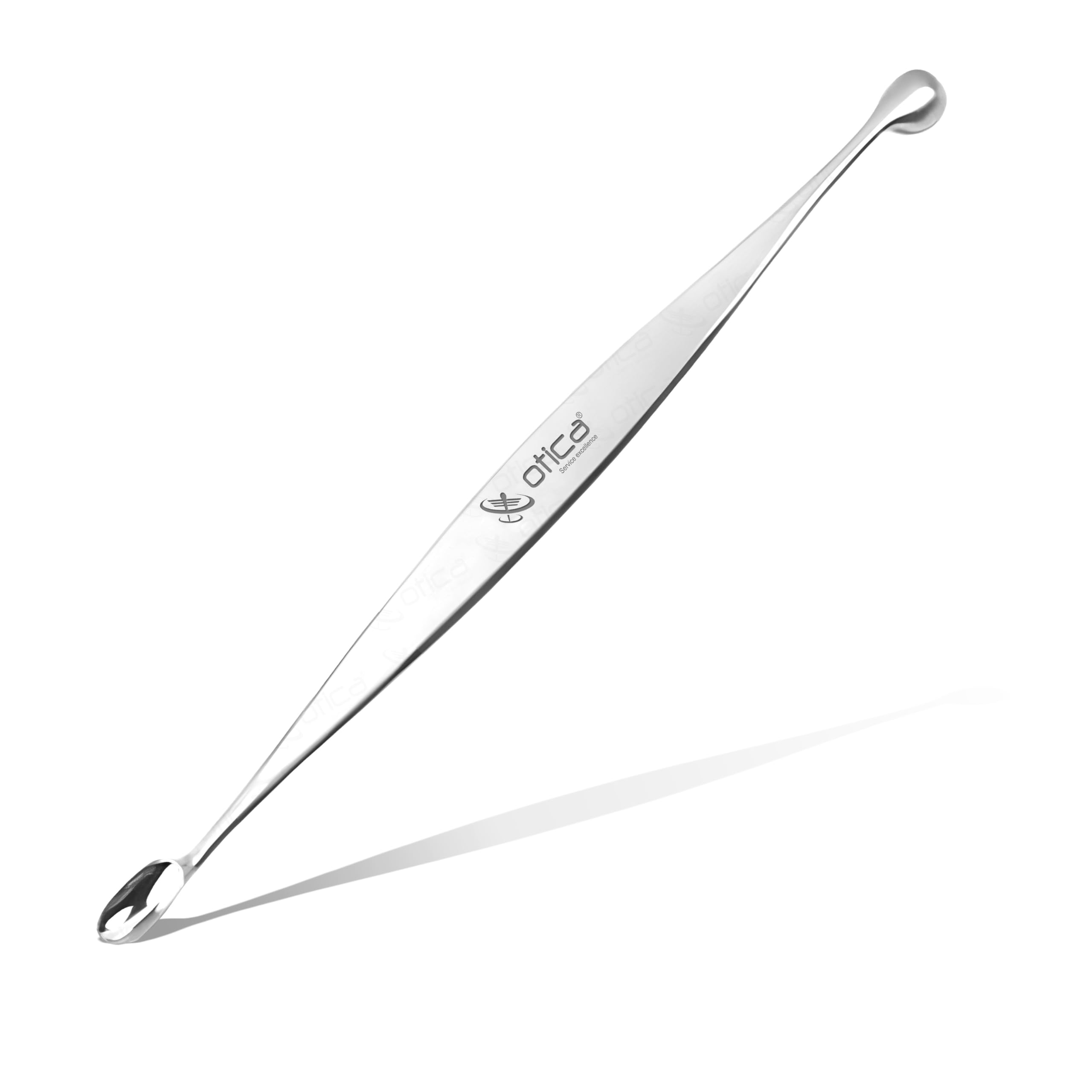 OTICA Surgical Double Ended Bone scoop Bone Curette Spoon (5, 6 inch ...