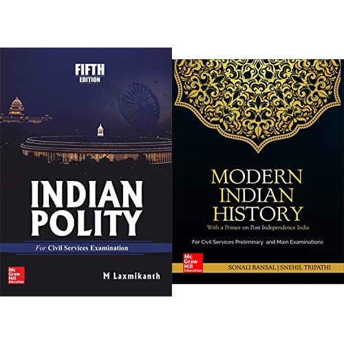 Buy UPSC Preparation Combo : Indian Polity 5th Edition + Modern Indian ...