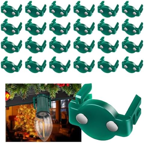 Amazon.com: 120 Pcs Magnetic Christmas Light Clips for C9 Holiday ...