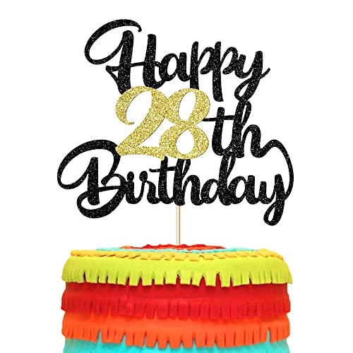 Snapklik.com : 28th Happy Birthday Cake Topper Happy Birthday Cake ...