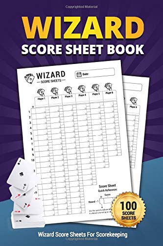 Wizard Score Sheet Book: Personal Score Book For Scorekeeping | 100 ...