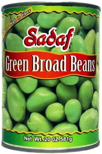 Amazon.com : Sadaf Green Broad Beans, 20-Ounce (Pack of 8) : Green ...