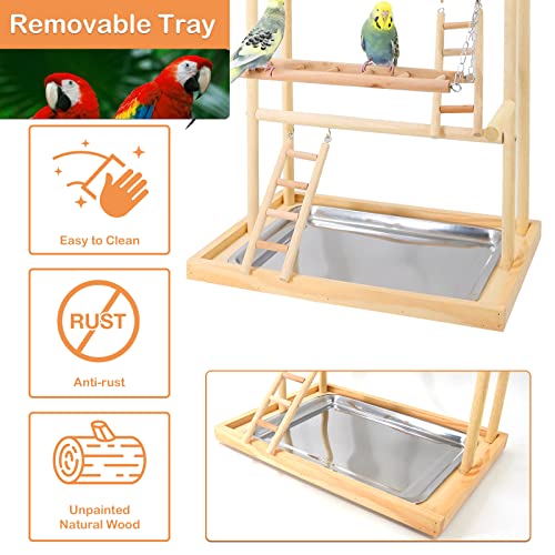 Snapklik.com : Large Bird Playground Parrot Perch Bird Stands 4 Layers ...