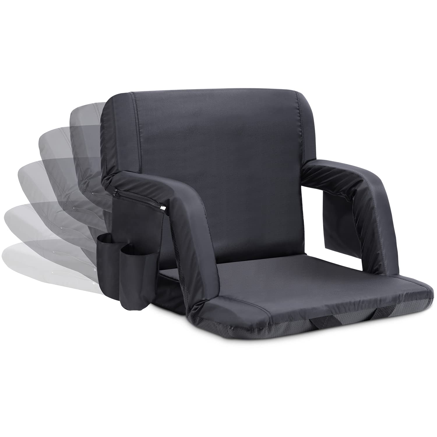 Sportneer Stadium Seat for Bleacher, 1 Pack Bleacher Seat with Back ...