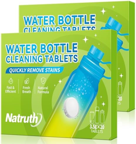 Amazon.com: NATRUTH Water Bottle Cleaning Tablets 40 Tablets ...