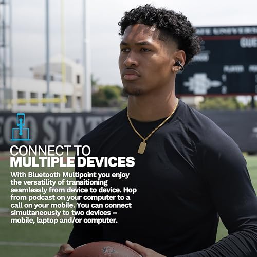 JLab Flex Open Earbuds, Black, Clip-on Cuff Design, Wireless Open-Ear ...